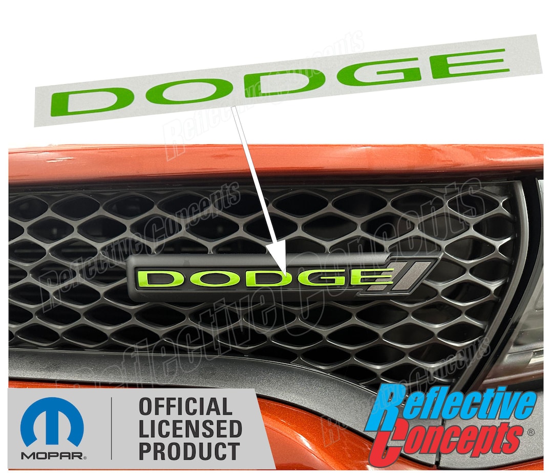 DODGE Grille Lettering Emblem Overlay Sticker - 2013-2023 Charger - Etsy