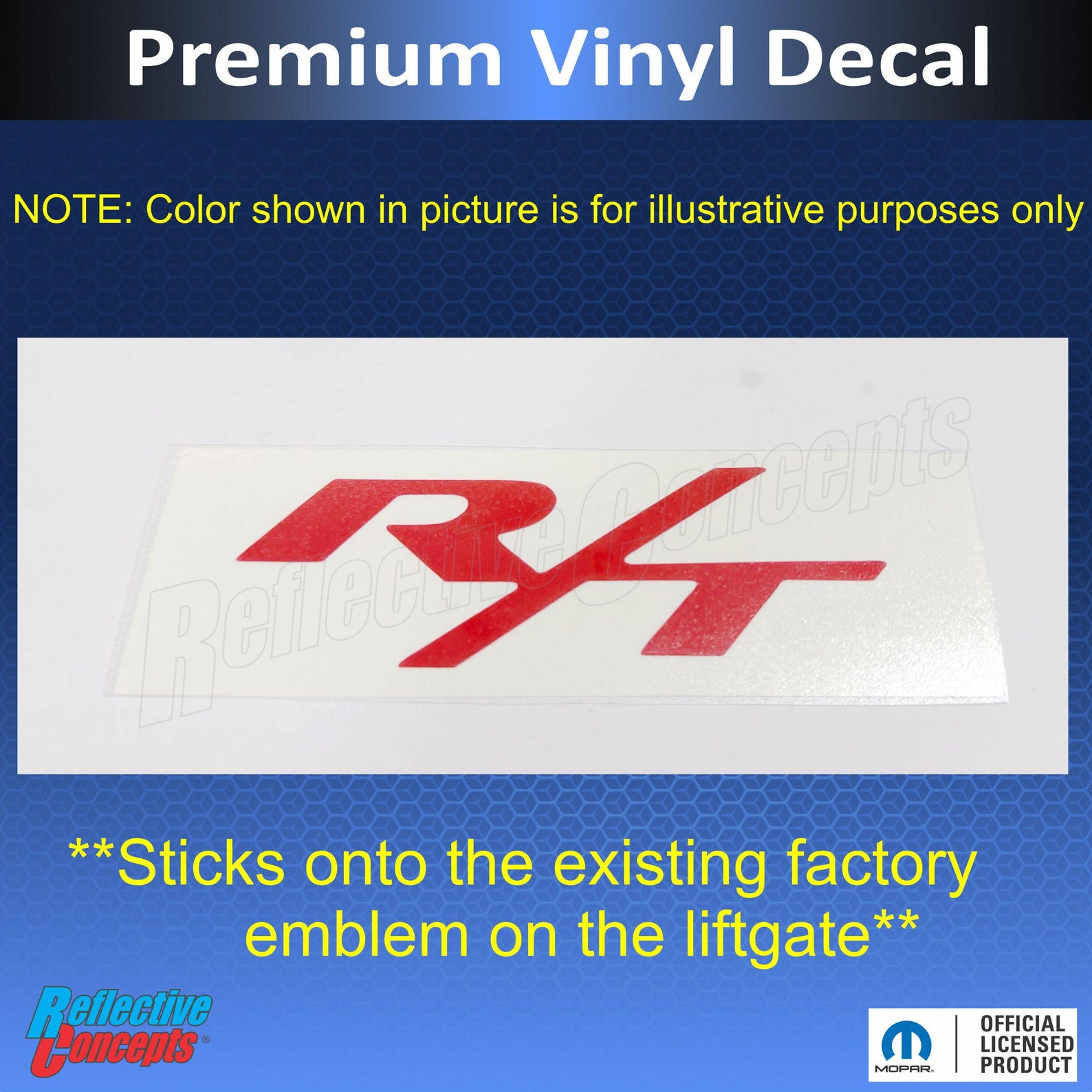 R/T Emblem Overlay Decal Sticker - 11-26 Durango R/T - Etsy