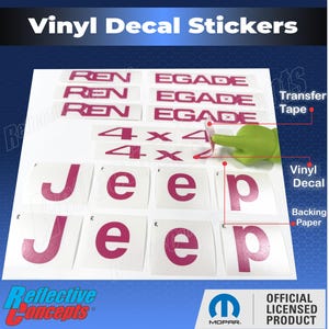 JEEP RENEGADE- Emblem Overlay Sticker Set - Etsy