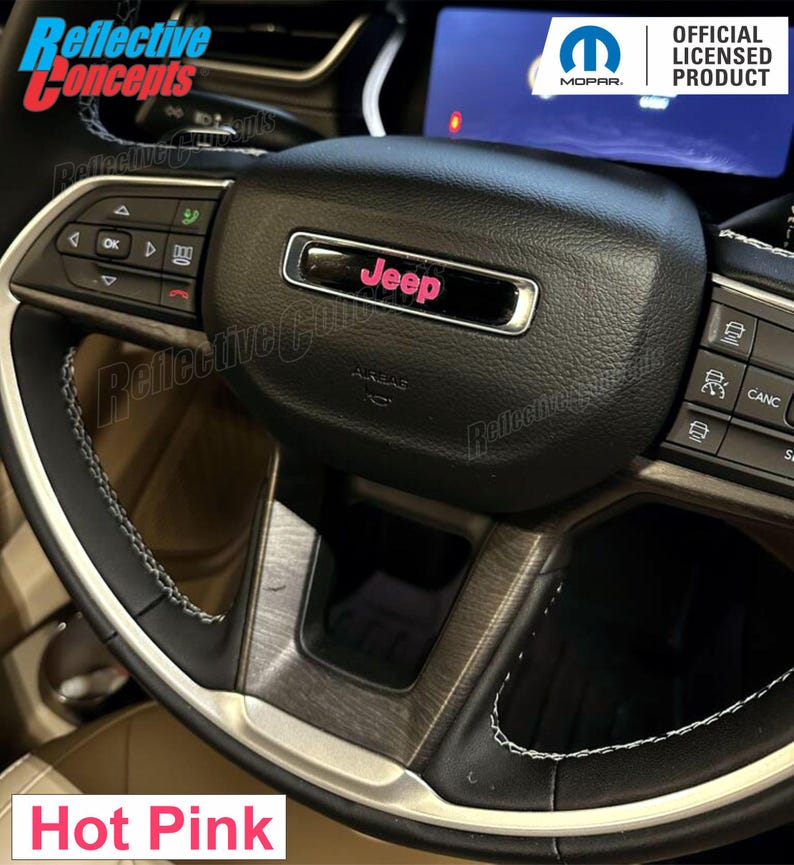 22-26 Grand Cherokee - Jeep Steering Wheel Lettering Decal Sticker - Etsy