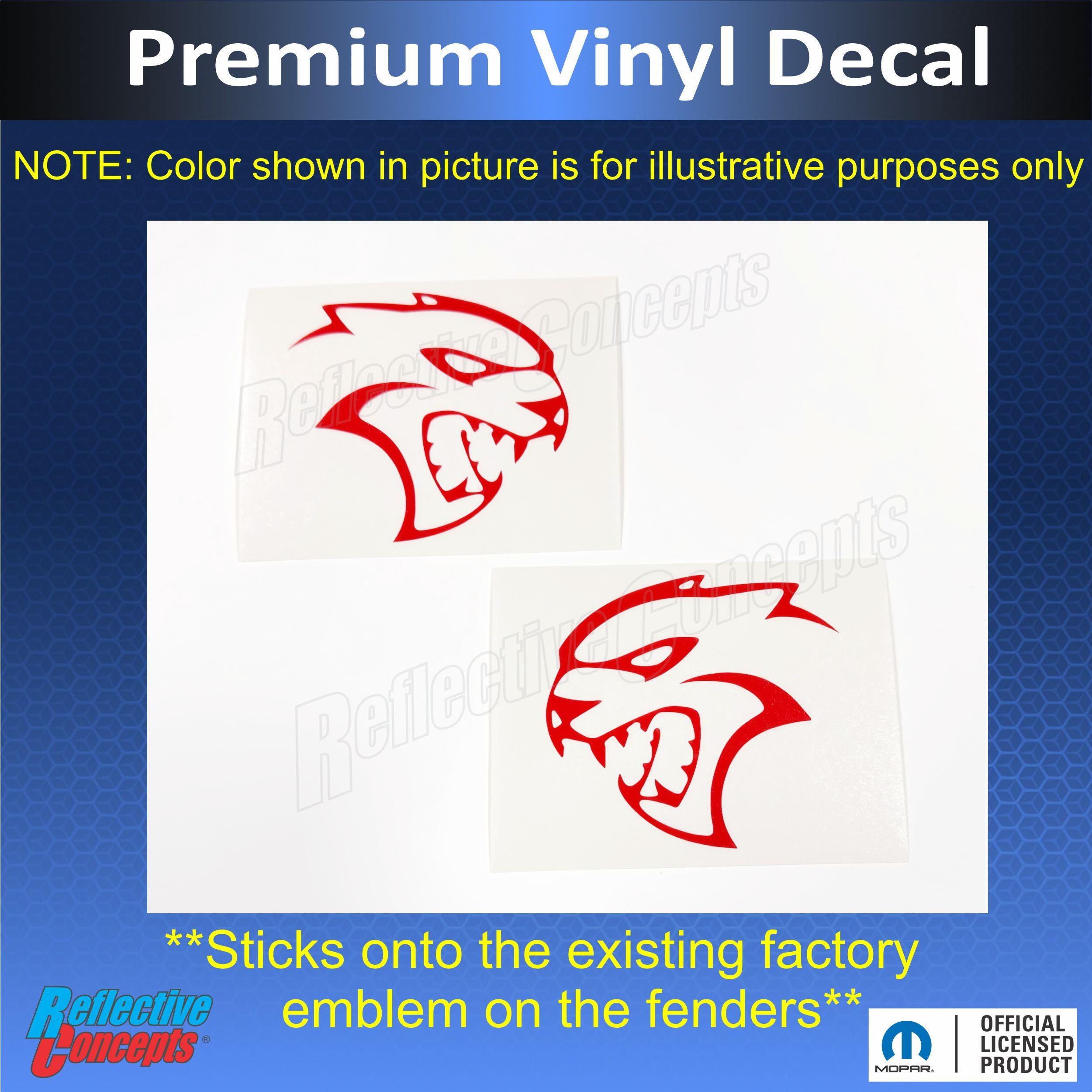 Challenger SRT Hellcat - Hellcat Fender Emblem Overlay Stickers - Etsy