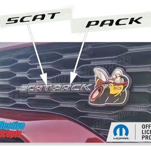 SCAT PACK Grille Emblem Overlay Stickers - Charger Scat Pack - Etsy