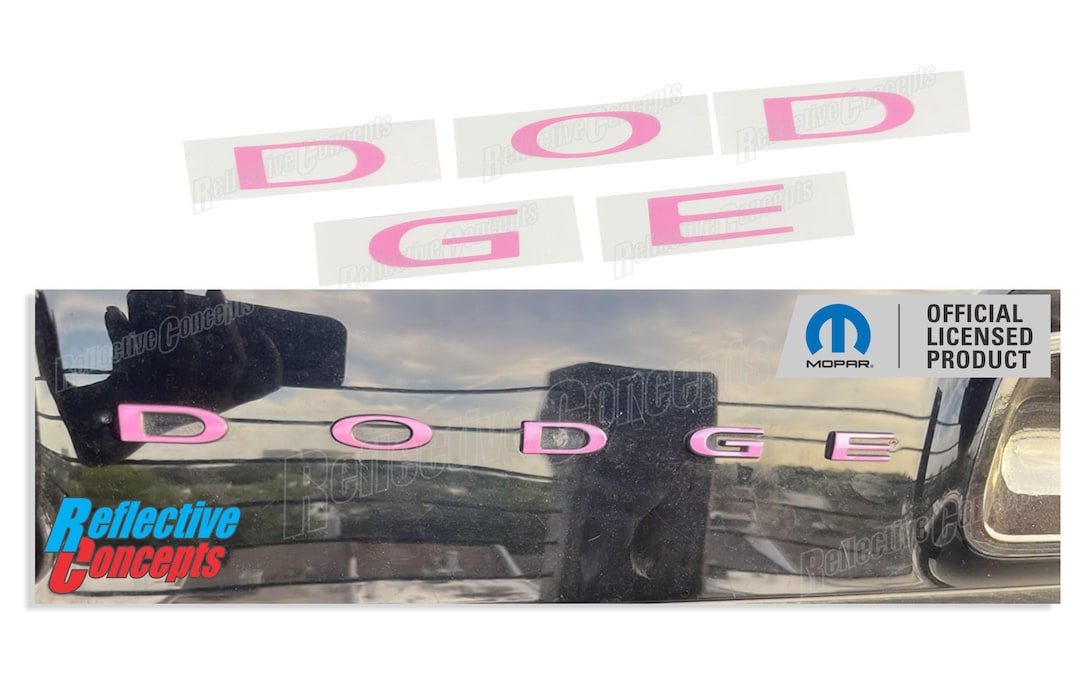 2015-2023 Challenger - DODGE Rear Emblem Overlay Sticker - Etsy