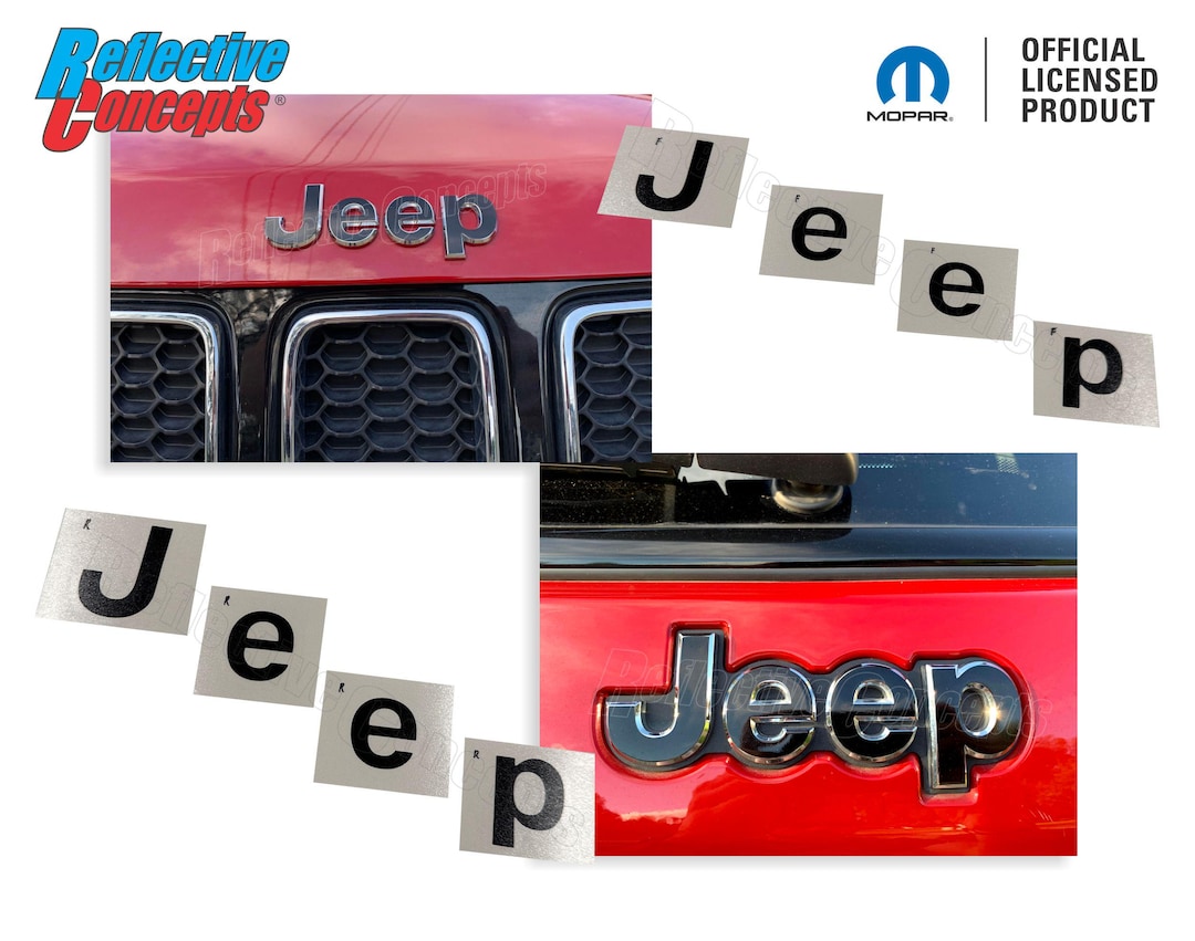 2018-2025 COMPASS - Front and Rear Jeep Emblem Overlay Stickers - Etsy