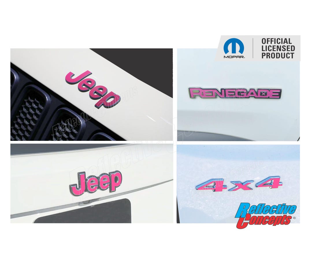 JEEP RENEGADE- Emblem Overlay Sticker Set - Etsy