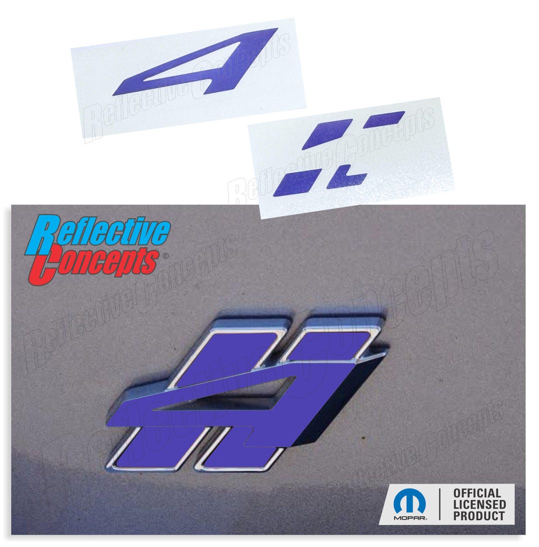 4 Rhombi (AWD) Liftgate Emblem Overlay Decal Sticker - 18-26 Durango ...