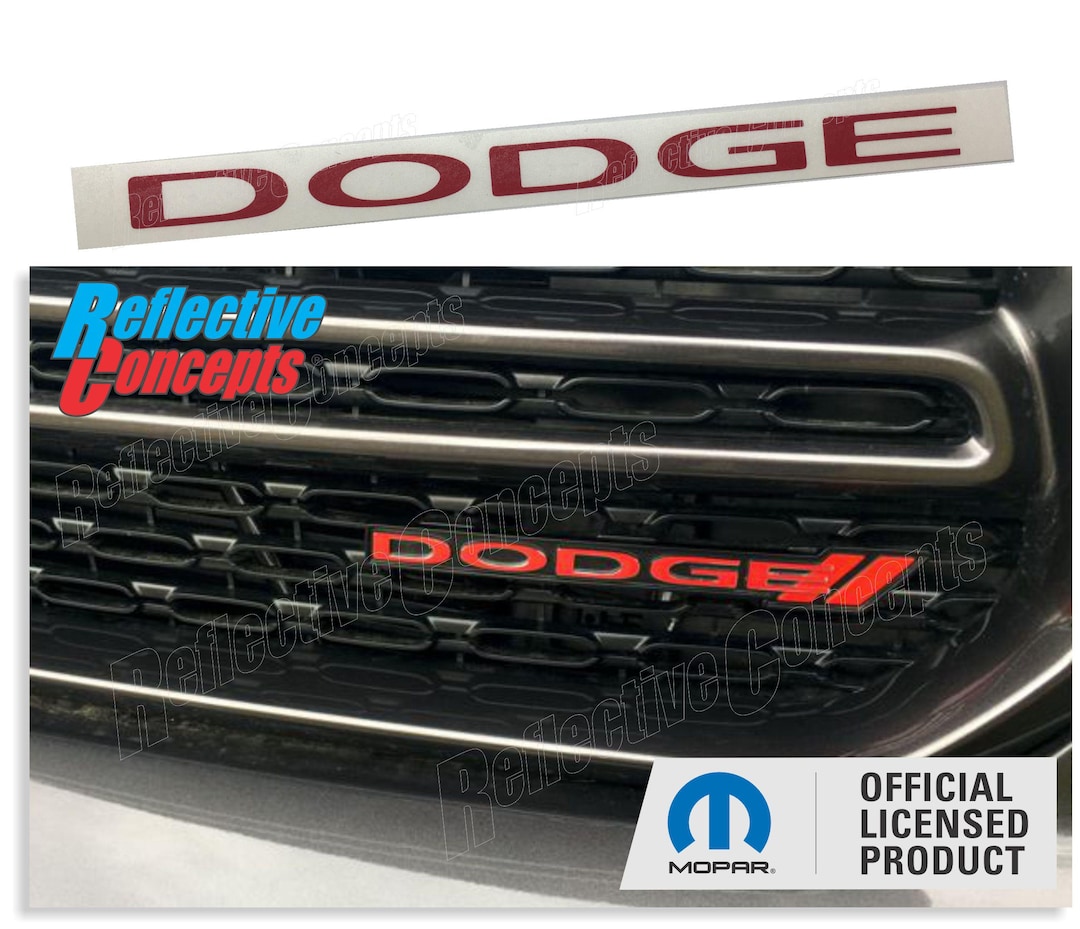 DODGE Grille Emblem Lettering Overlay Sticker - 2013-2026 Durango - Etsy
