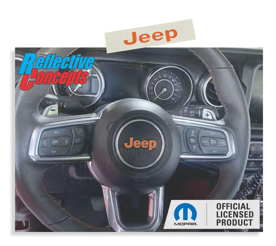 20-25 Gladiator - Jeep Steering Wheel Lettering Decal Sticker - Etsy