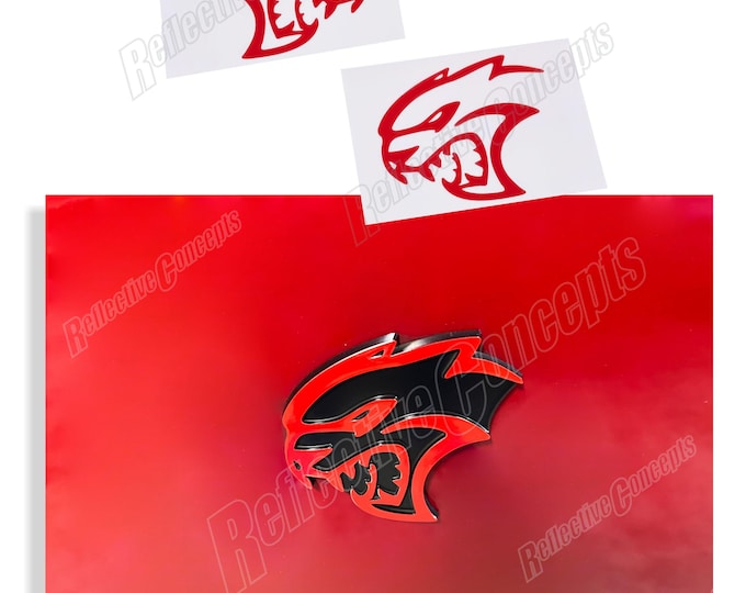 Challenger SRT Hellcat - Hellcat Fender Emblem Overlay Stickers - Etsy