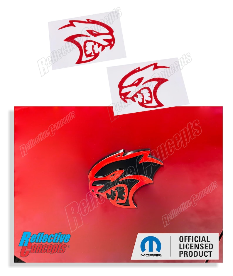 Challenger SRT Hellcat Hellcat Fender Emblem Overlay Stickers - Etsy