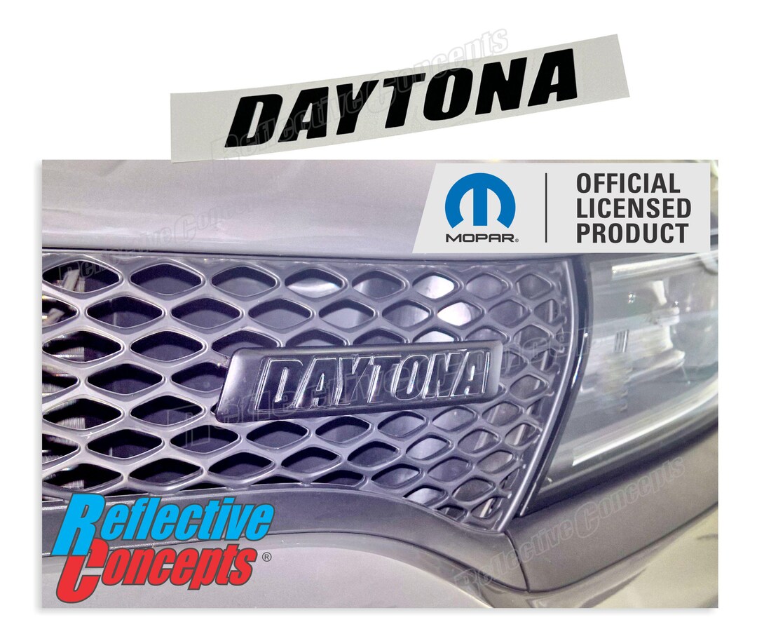 DAYTONA Grille Emblem Overlay Sticker - 2017-2023 Charger Daytona - Etsy