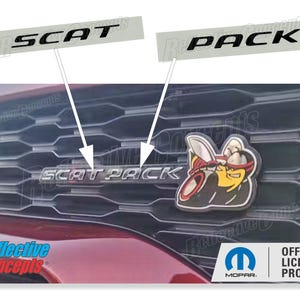 SCAT PACK Grille Emblem Overlay Stickers - Charger Scat Pack - Etsy