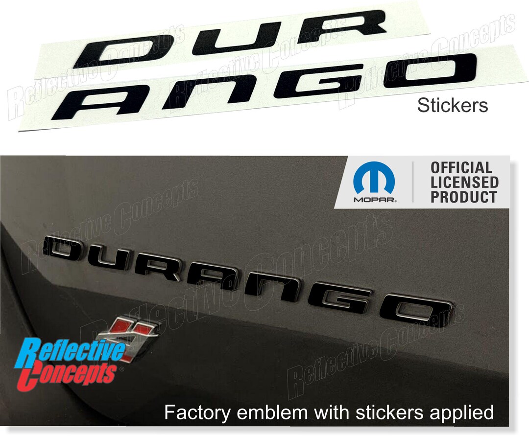 DURANGO Emblem Overlay Decal Sticker - 2011-2026 Durango - Etsy