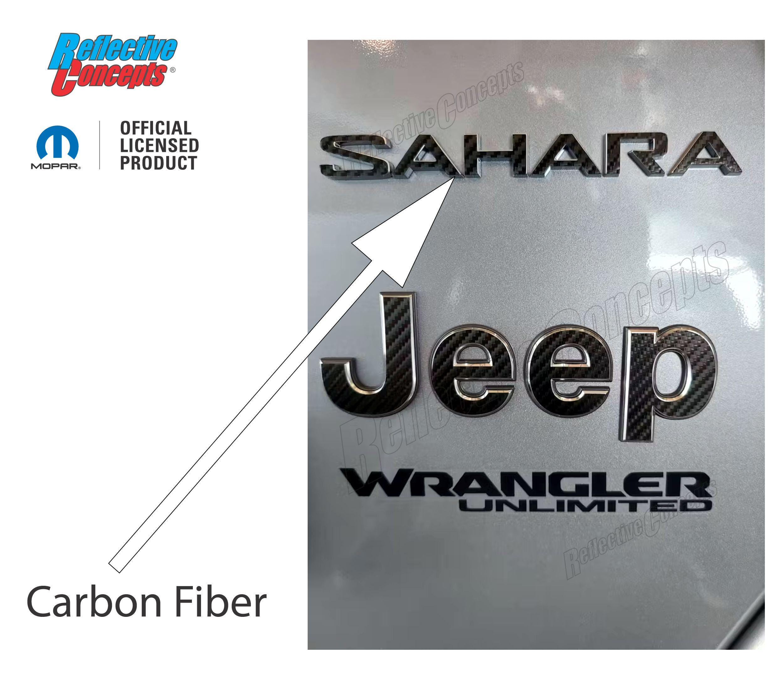 SAHARA Fender Emblem Overlay Decal Stickers 2018-2024 Jeep Wrangler JL ...