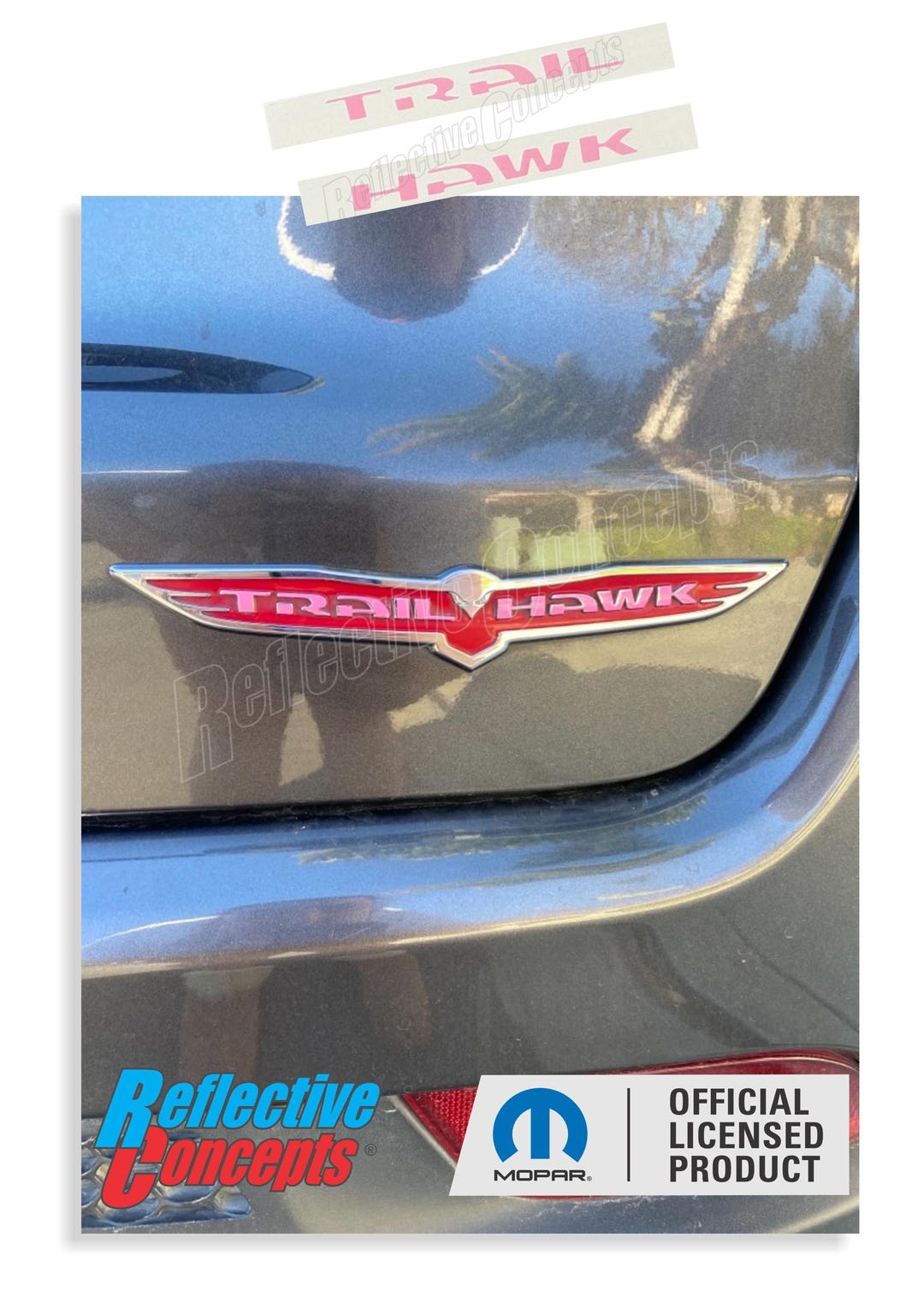 Trailhawk Liftgate Emblem Overlay Sticker - Etsy