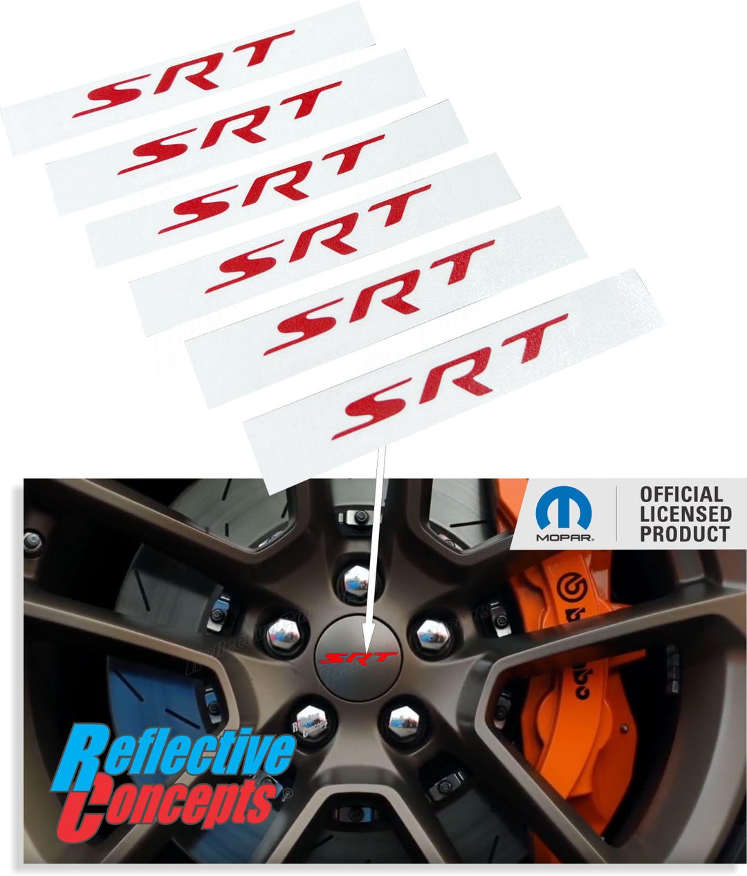 SRT Center Cap Lettering Stickers - 18-25 Durango SRT, SRT Hellcat - Etsy