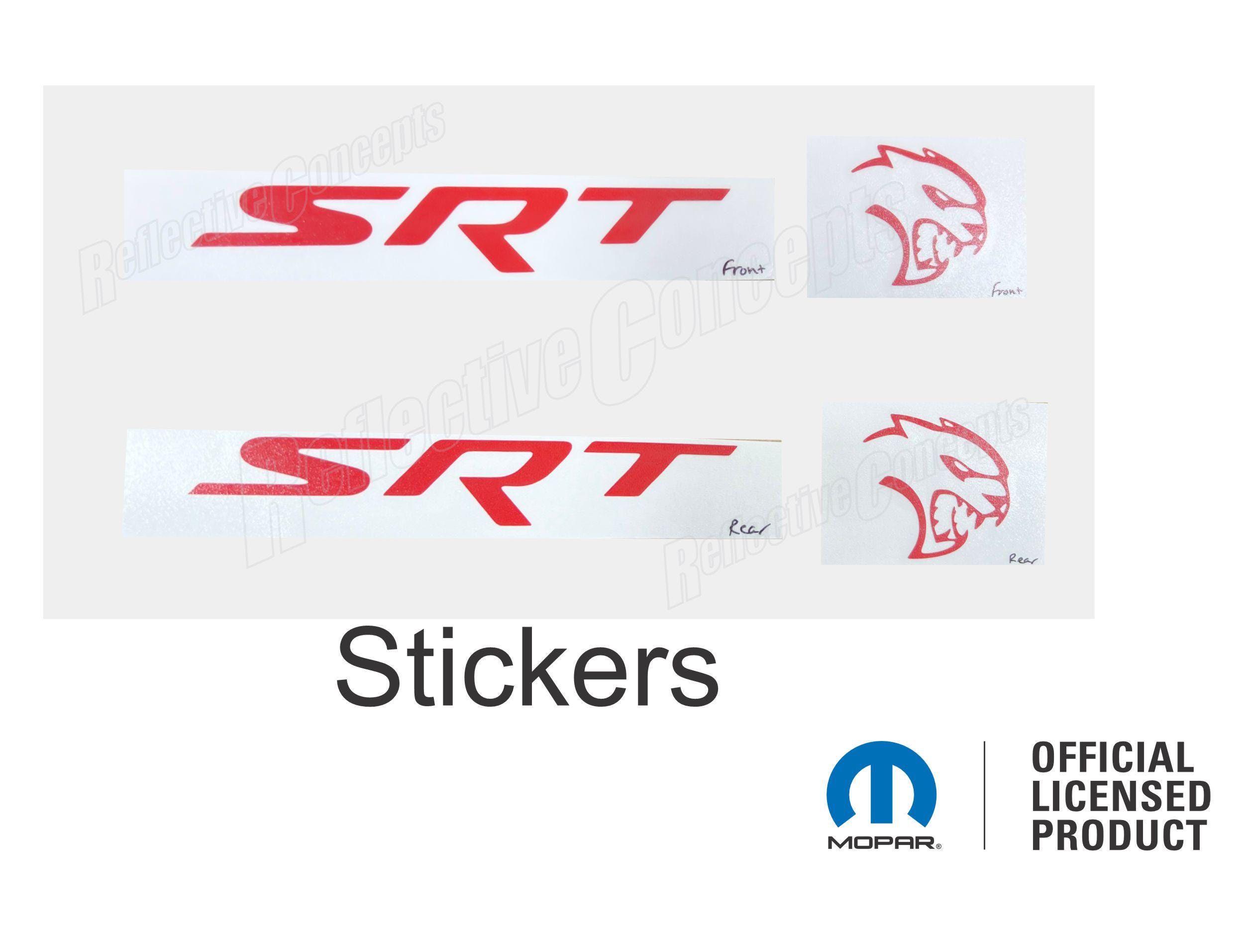 2018-2023 Challenger SRT Hellcat - SRT Grille & Trunk Emblem Overlay ...
