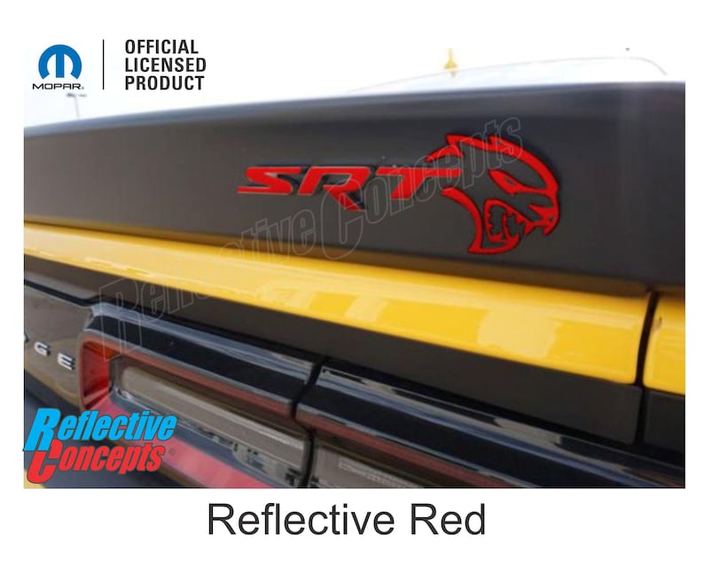 2018-2023 Challenger SRT Hellcat - SRT Grille & Trunk Emblem Overlay ...