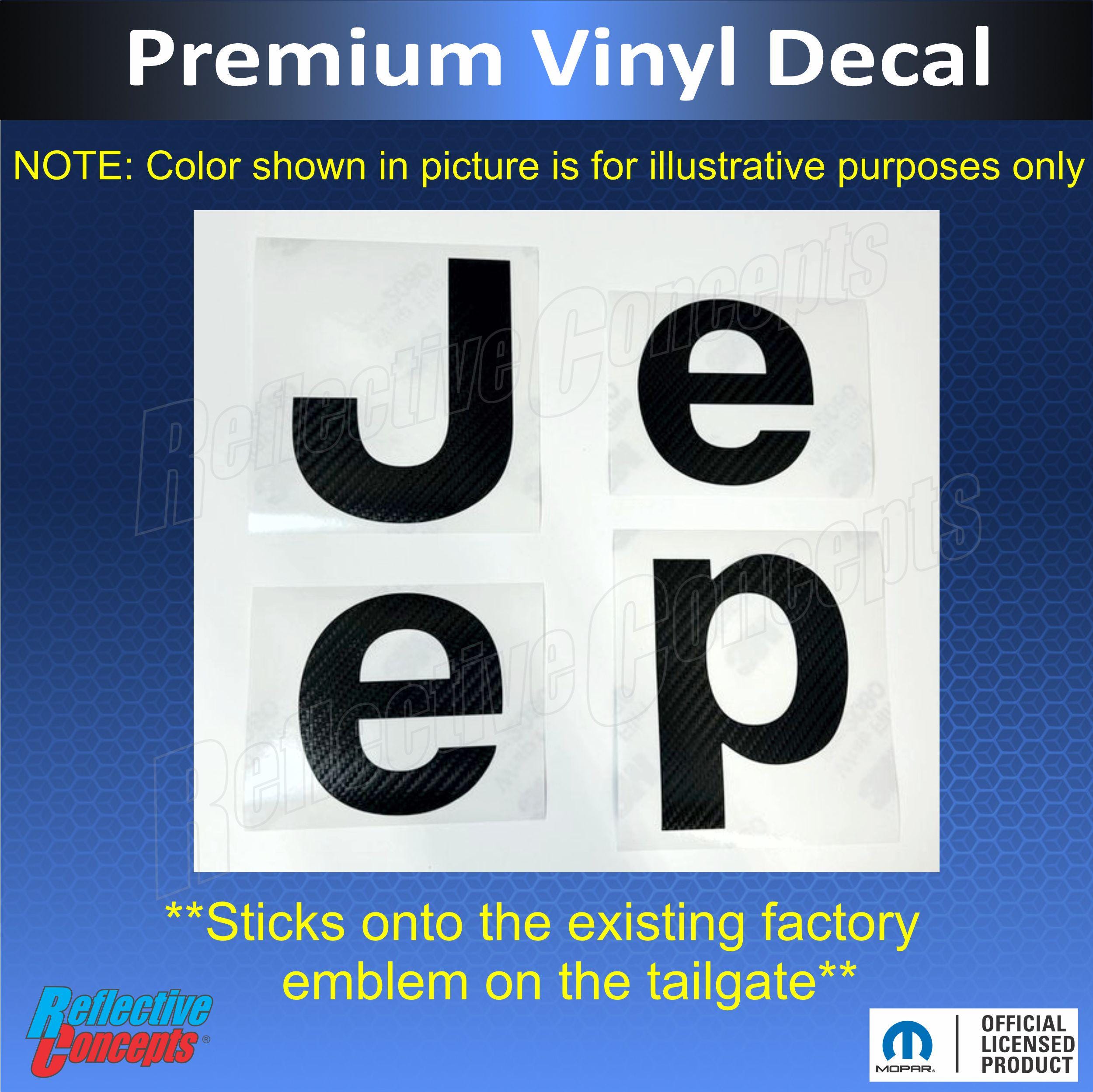 Jeep Tailgate Emblem Overlay Stickers - 2020-2025 Gladiator - Etsy