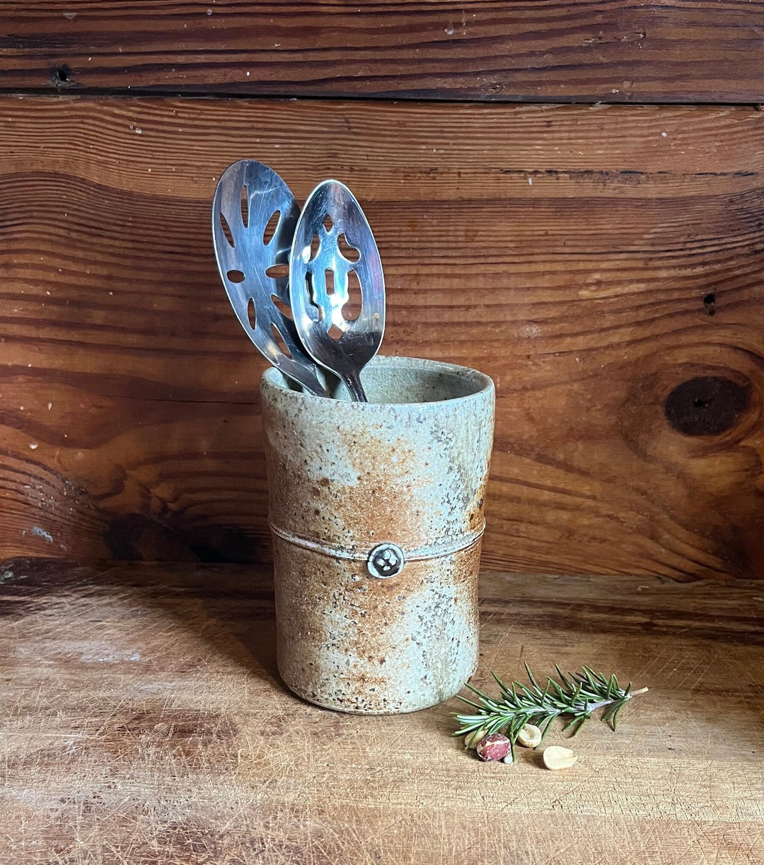Wood Fired Spoon Vase - Etsy