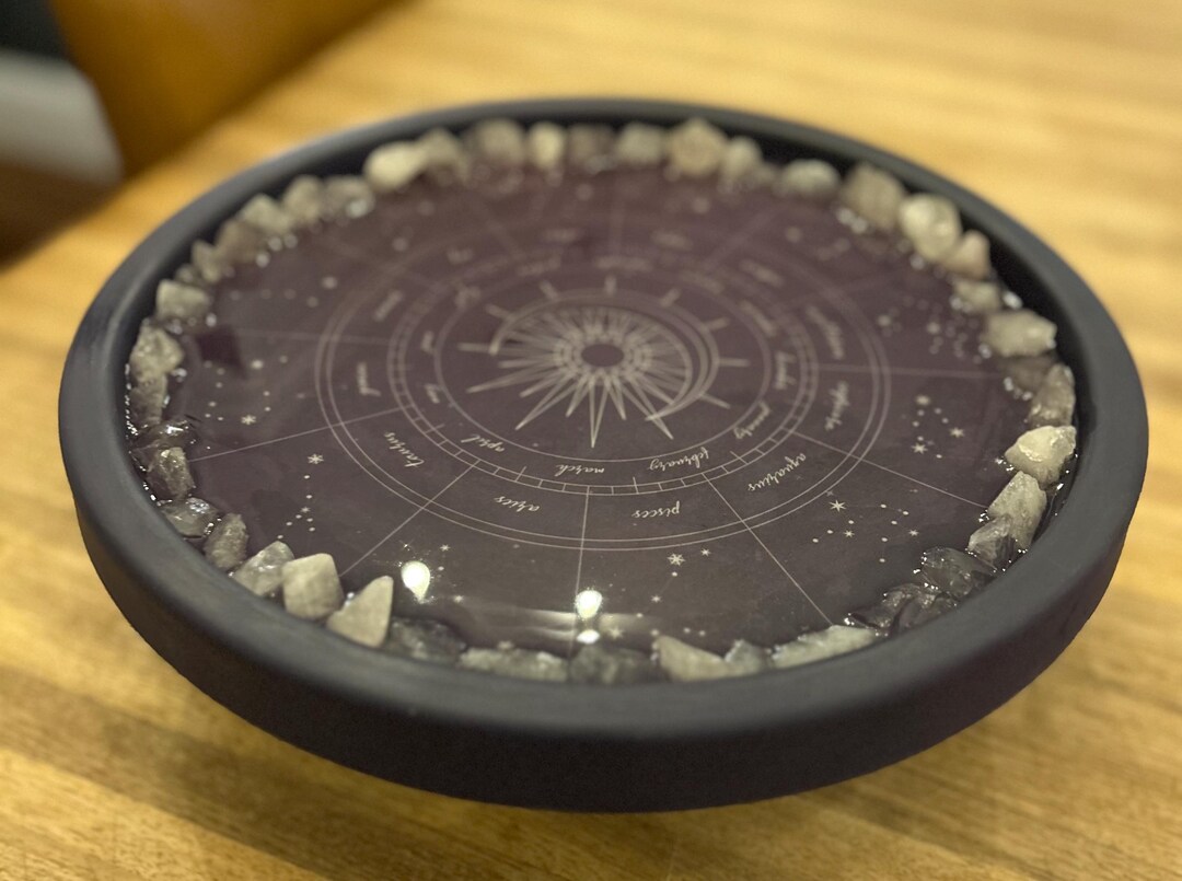 Zodiac and Rose Quartz Cake Stand - Etsy