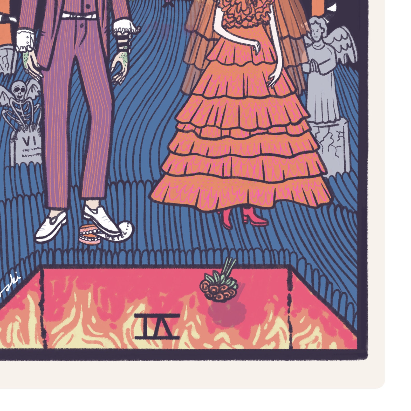 The Lovers Reversed VI Tarot Card Art 5x7 Art Print - Etsy UK