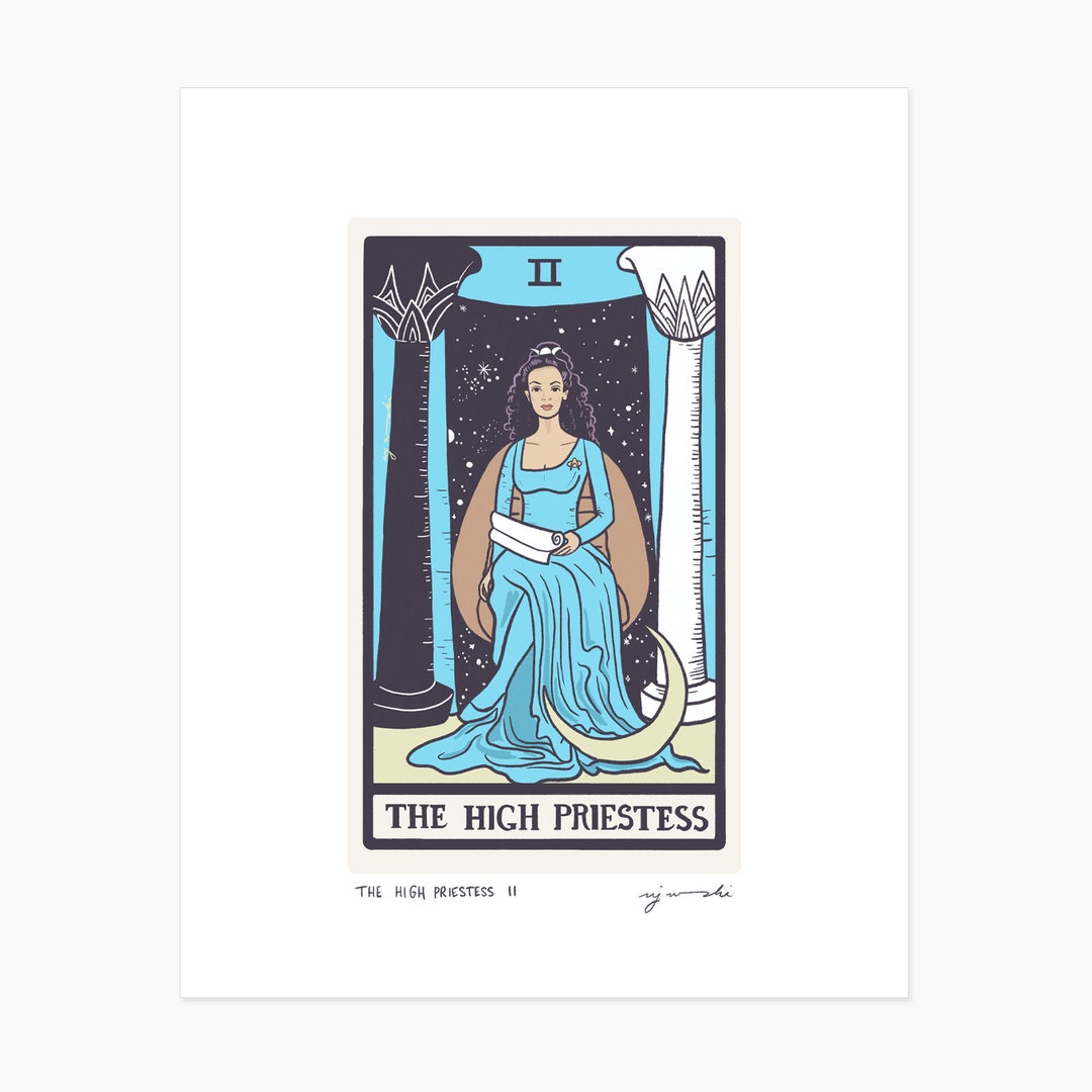 High Priestess II - Large Tarot Print - 8x10 or 11x14 - Etsy