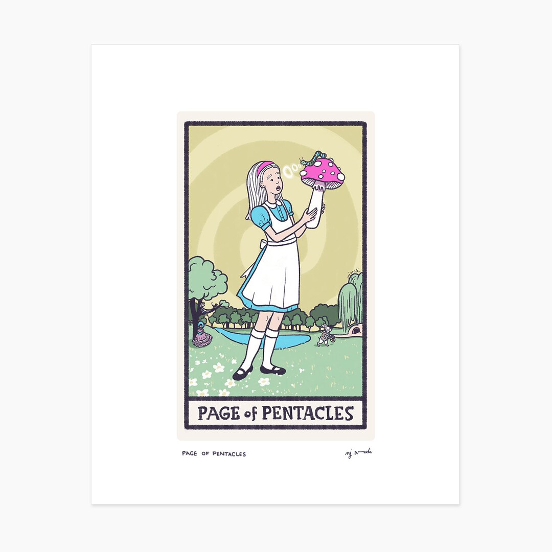 Ace of Pentacles - Large Tarot Print - 8x10 or 11x14 - Etsy