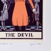 The Devil XV Tarot Card Art 5x7 Art Print, Hand-cut and Mounted Card - Etsy