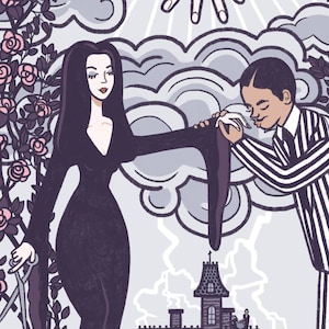 The Lovers VI - Tarot Card Art - Hand-cut Art Card Mounted on 5x7 ...