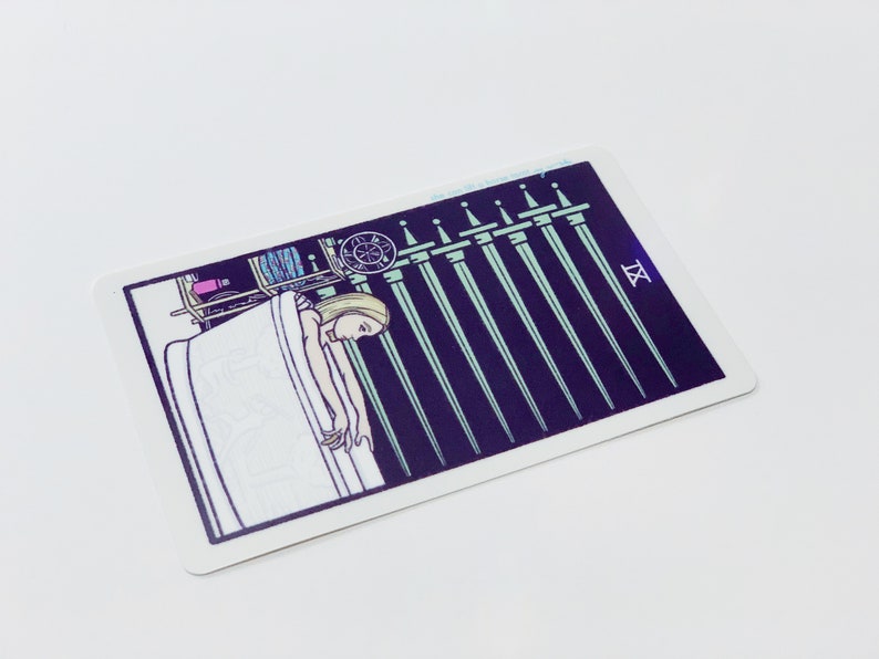 Vinyl Sticker - Nine of Swords - Margot Tenenbaum / the Royal ...