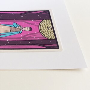 Justice XI - Tarot Card Art - 5x7 Art Print, Hand-cut and Mounted Card ...