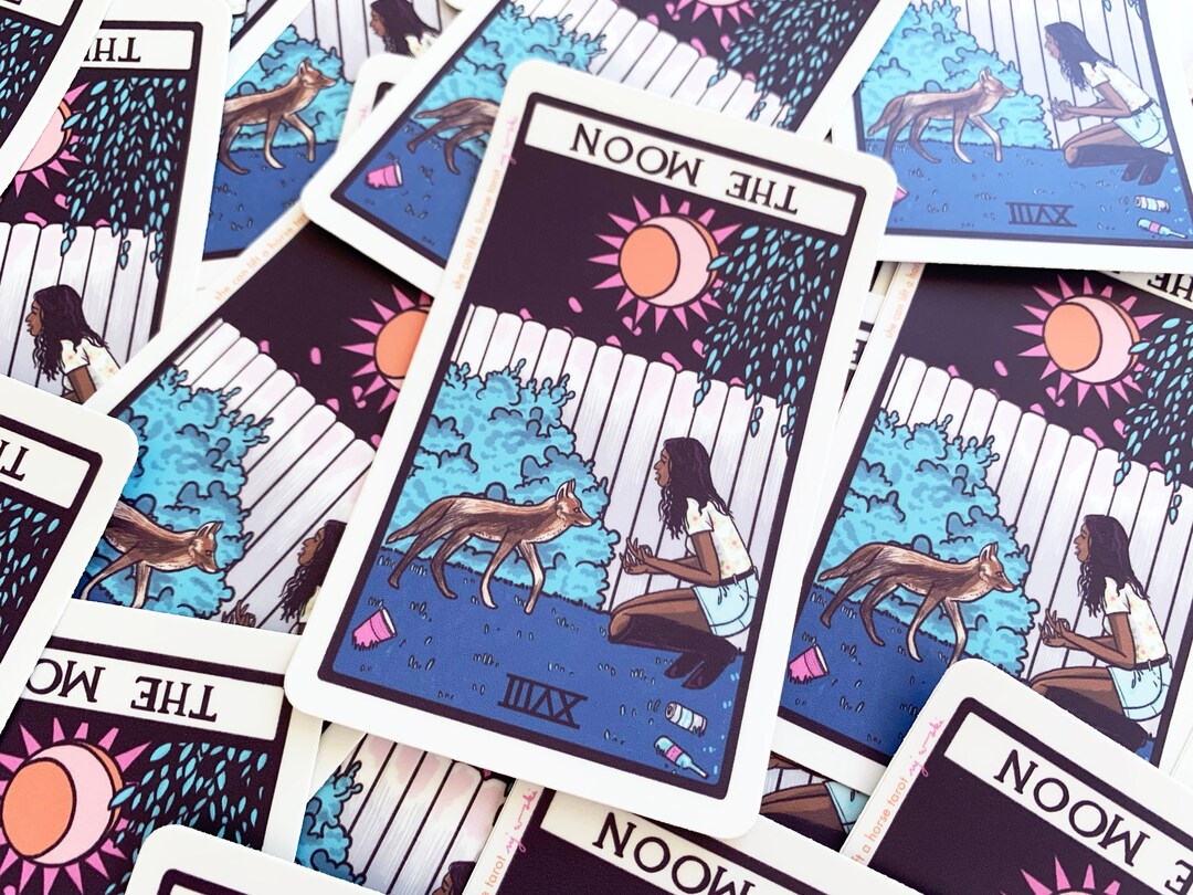 Vinyl Sticker - the Moon Reversed - Series 4 - Etsy