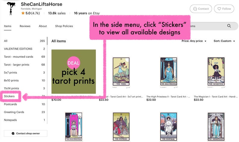 Vinyl Sticker - Nine of Swords - Margot Tenenbaum / the Royal ...
