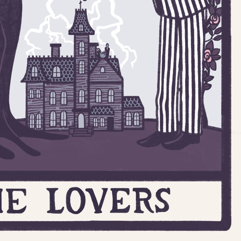 The Lovers VI Tarot Card Art Hand-cut Art Card Mounted on - Etsy