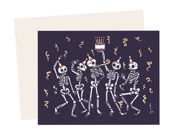 Creepy Good Time Card A2 With Envelope - Etsy