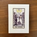 The Lovers VI - Tarot Card Art - Hand-cut Art Card Mounted on 5x7 ...