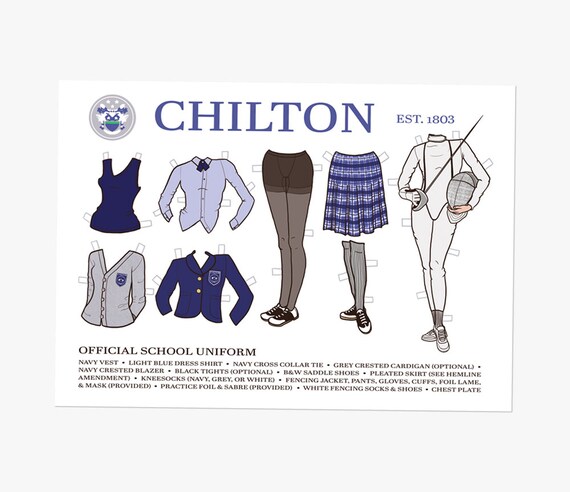 Chilton School Uniform 5x7 Postcard | Etsy