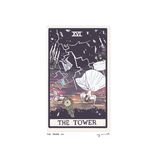 The Star XVII Tarot Card Art 5x7 Art Print Hand-cut and - Etsy