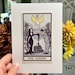The Lovers VI - Tarot Card Art - Hand-cut Art Card Mounted on 5x7 ...