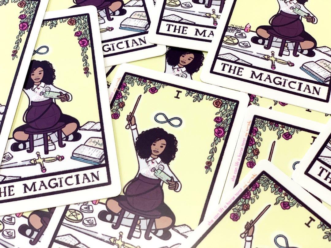 Vinyl Sticker - the Magician I - Series 1 - Etsy