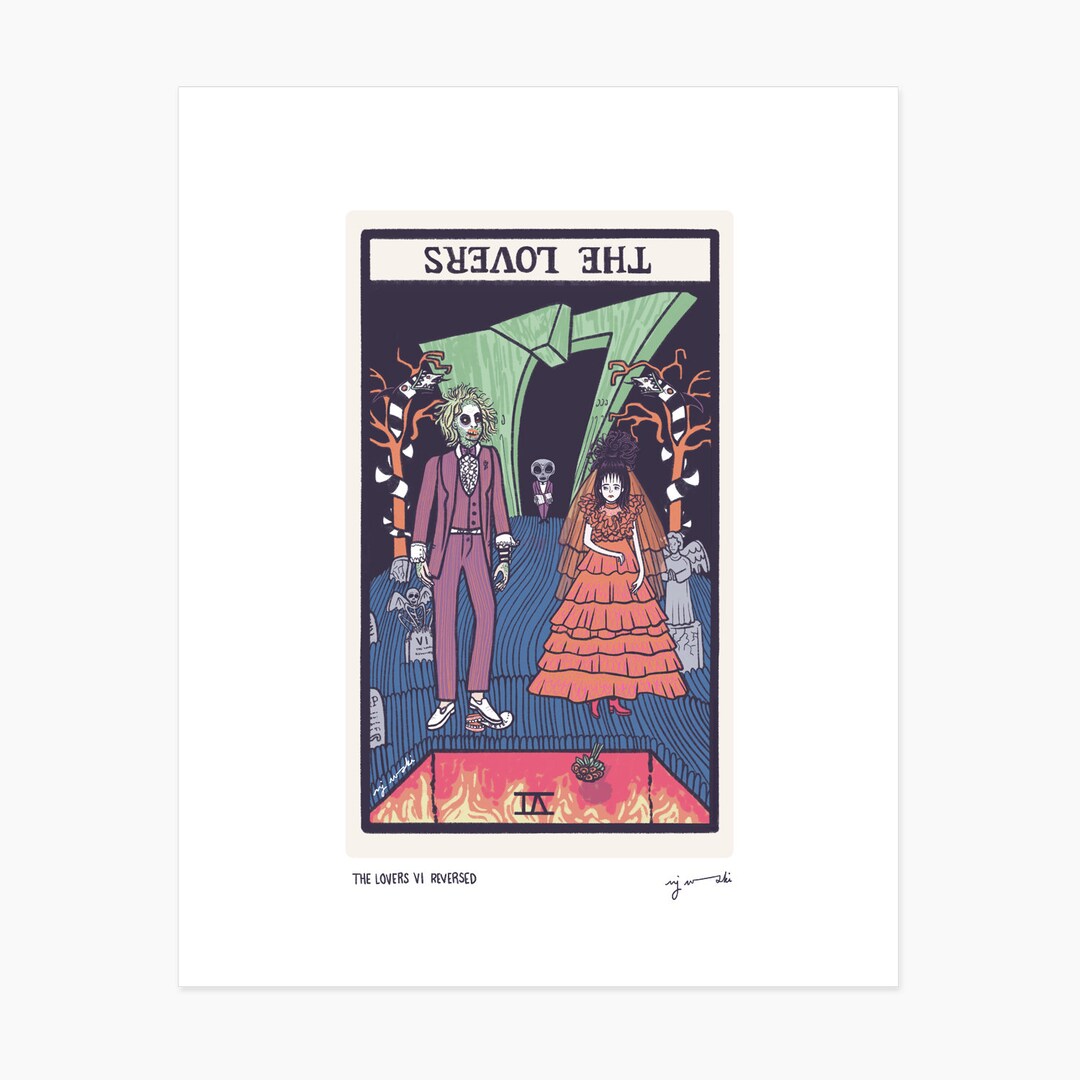 The Lovers VI Reversed - Large Tarot Print - 8x10 or 11x14 - Etsy
