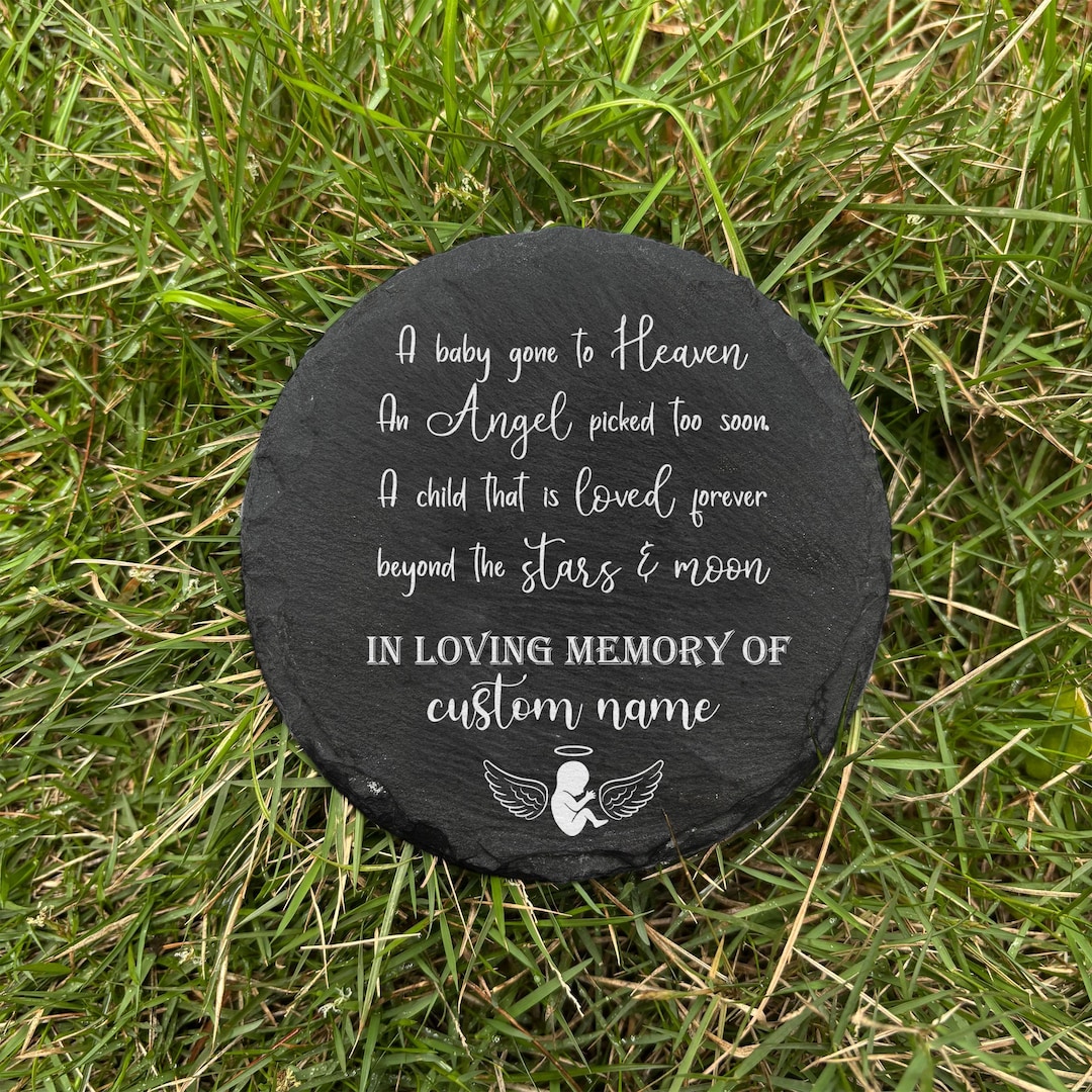 Memorial Stone for Loss of Siblings, Baby Loss Sympathy, Remembrance ...