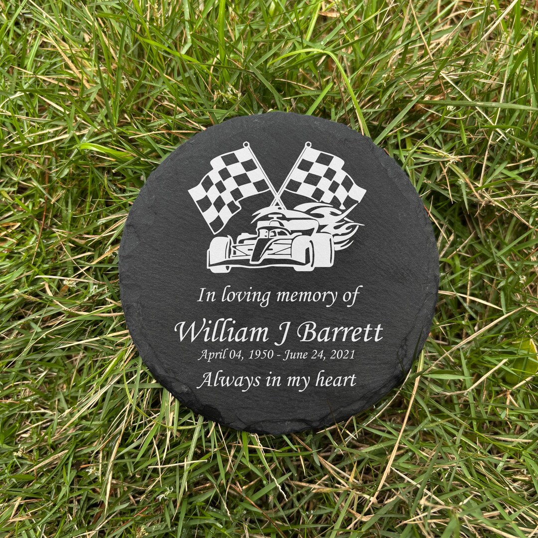 Memorial Stone, Dad Racer in Heaven, F1 Racer Loss, Racer Missing, Auto ...