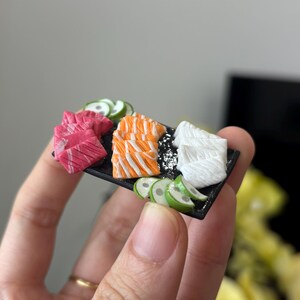 Japanese Food Mini, Sashimi Mini, Food Mini Basket for Dollhouse, Food ...