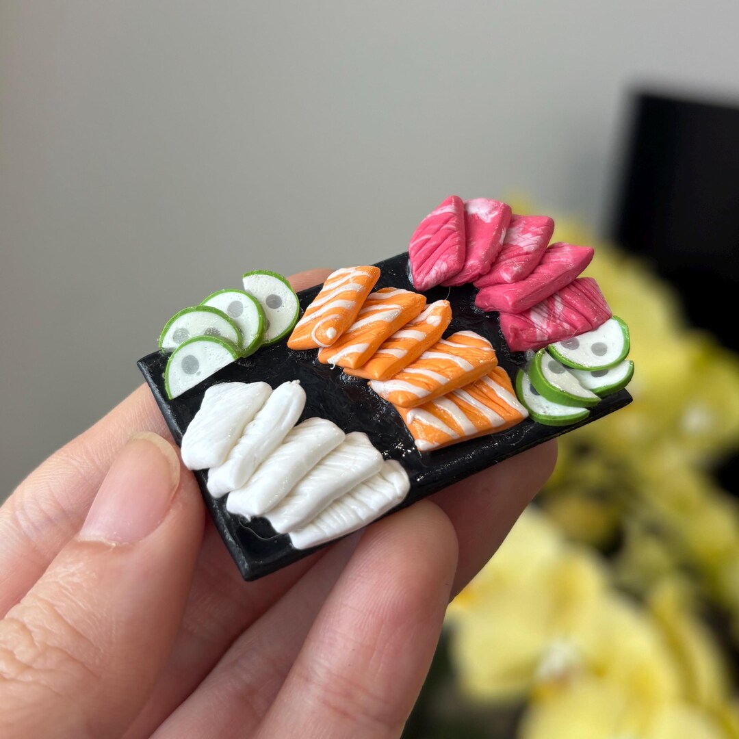 Japanese Food Mini, Sashimi Mini, Food Mini Basket for Dollhouse, Food ...