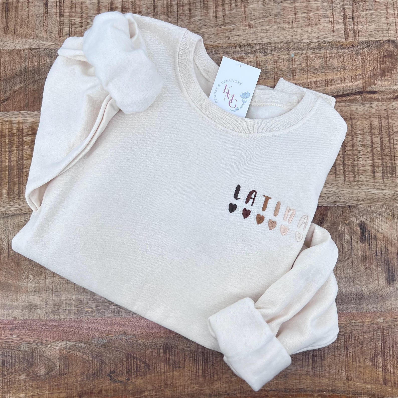Latina of All Shades Embroidered Sweatshirt Latina Pride Unique Gift ...