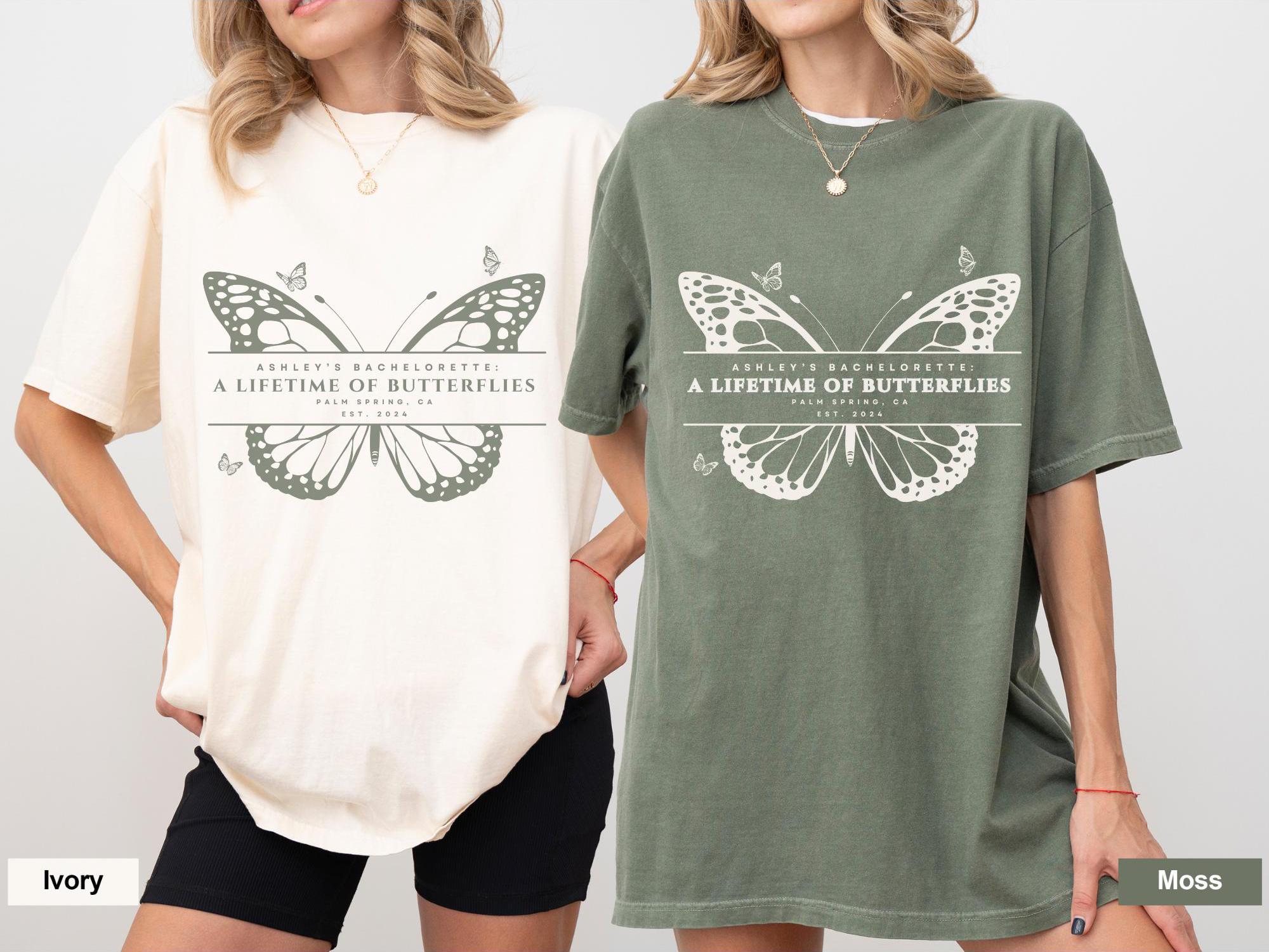 Custom A Lifetime of Butterflies Bachelorette T-shirt, Team Bride Club ...