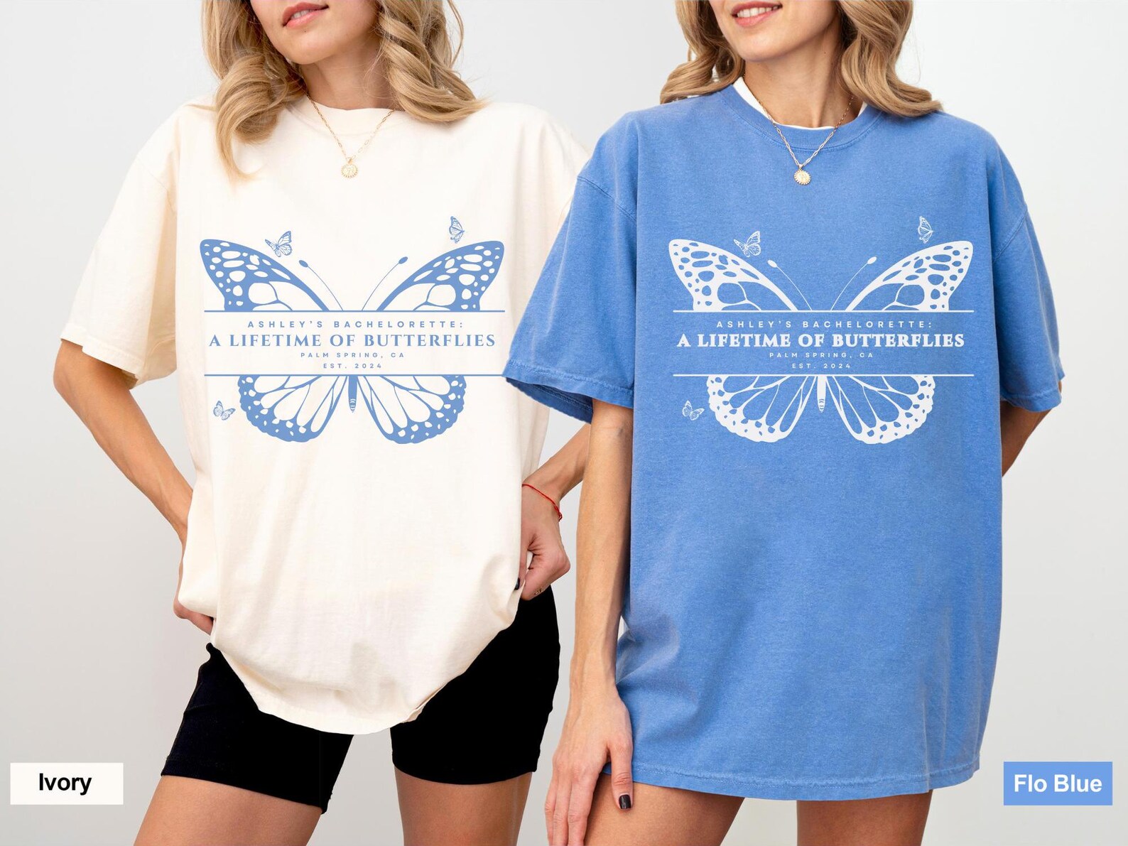 Custom A Lifetime of Butterflies Bachelorette T-shirt, Team Bride Club ...