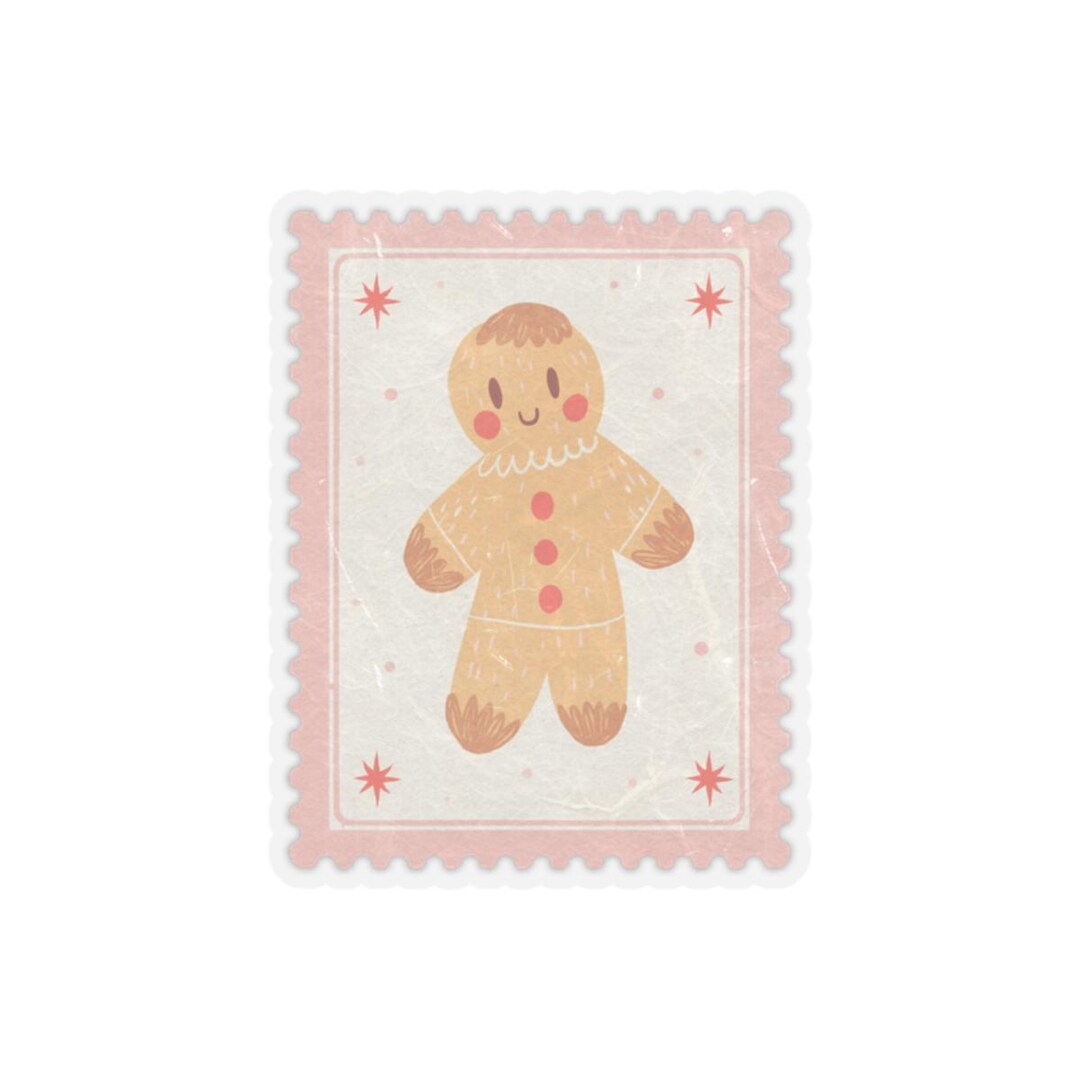 Gingerbread Man Sticker - Etsy